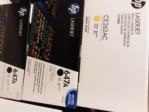 HP 648A CE262AC Same as CE262A Toner Cartridge Yellow Genuine CP4025 ...