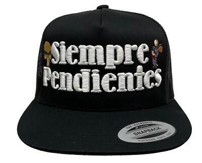 SIEMPRE PENDIENTE EL RATÓN MEXICO LOGO FEDERAL EL CHAPÓ HAT BLACK MESH ...