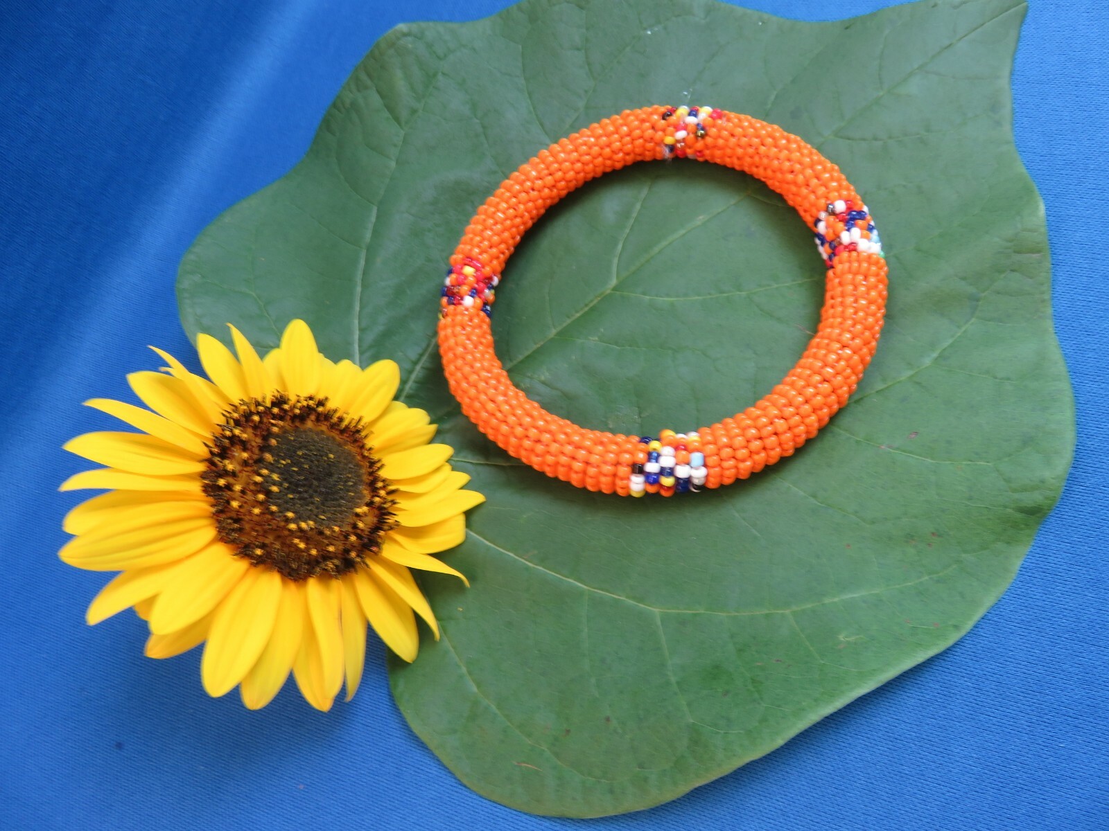 Maasai Beaded Bangle Bracelet TANZANIA East African Ethnic Jewelry ...