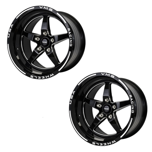 VMS Racing V-Star 5 Spoke Wheel Rim 17x11 5x114.3 +2 Et 5x4 3/4” 6" BS ...