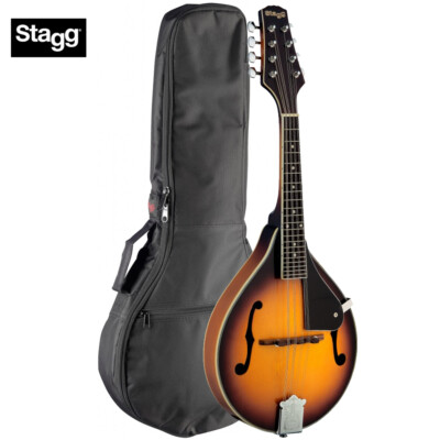 Stagg M40 S Bluegrass A Style Mandolin Solid Spruce Top - Sunburst w ...