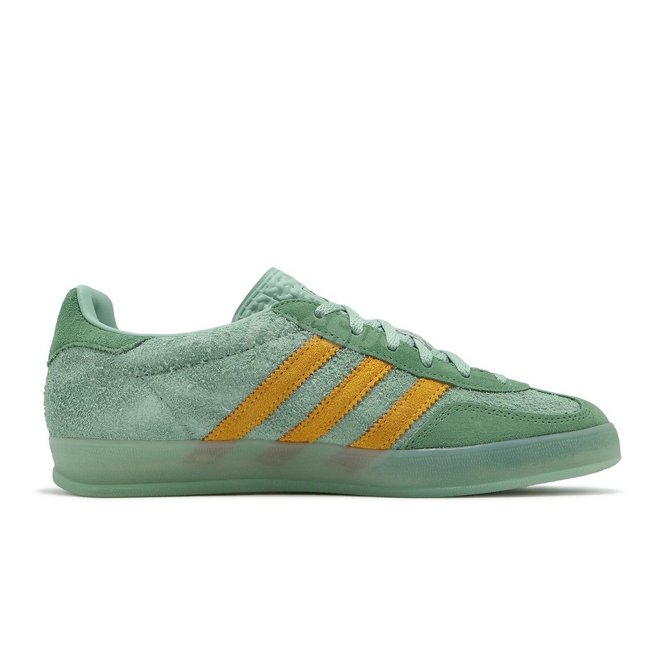 adidas Originals Gazelle Indoor W Hazy Green Crew Yellow Women Casual ...