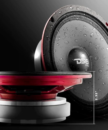 DS18 PRO-SM6.2 6.5" Marine Motorcycle Midrange Mid Speaker 2 Ohm 400W ...