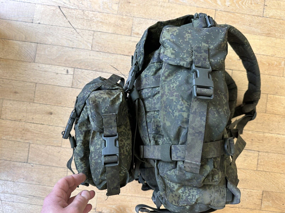 Russian Army Original Hiking Backpack 6SH117 25L + 7L Buttpaсk MOLLE ...