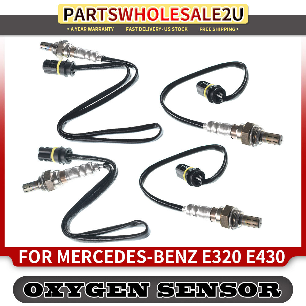 4x Upstream & Downstream O2 Oxygen Sensor for Mercedes-Benz E320 1998 ...