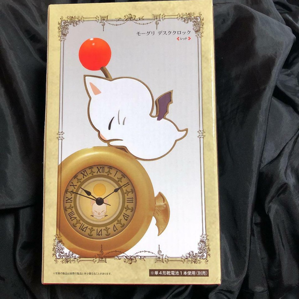 Taito FINAL FANTASY XIV MOOGLE DESK CLOCK Figure Red FFXIV FF14 | eBay