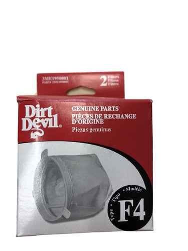 Dirt Devil Vacuum F4 Filters 2pk. F35 Jaguar Genuine Dirt Devil ...