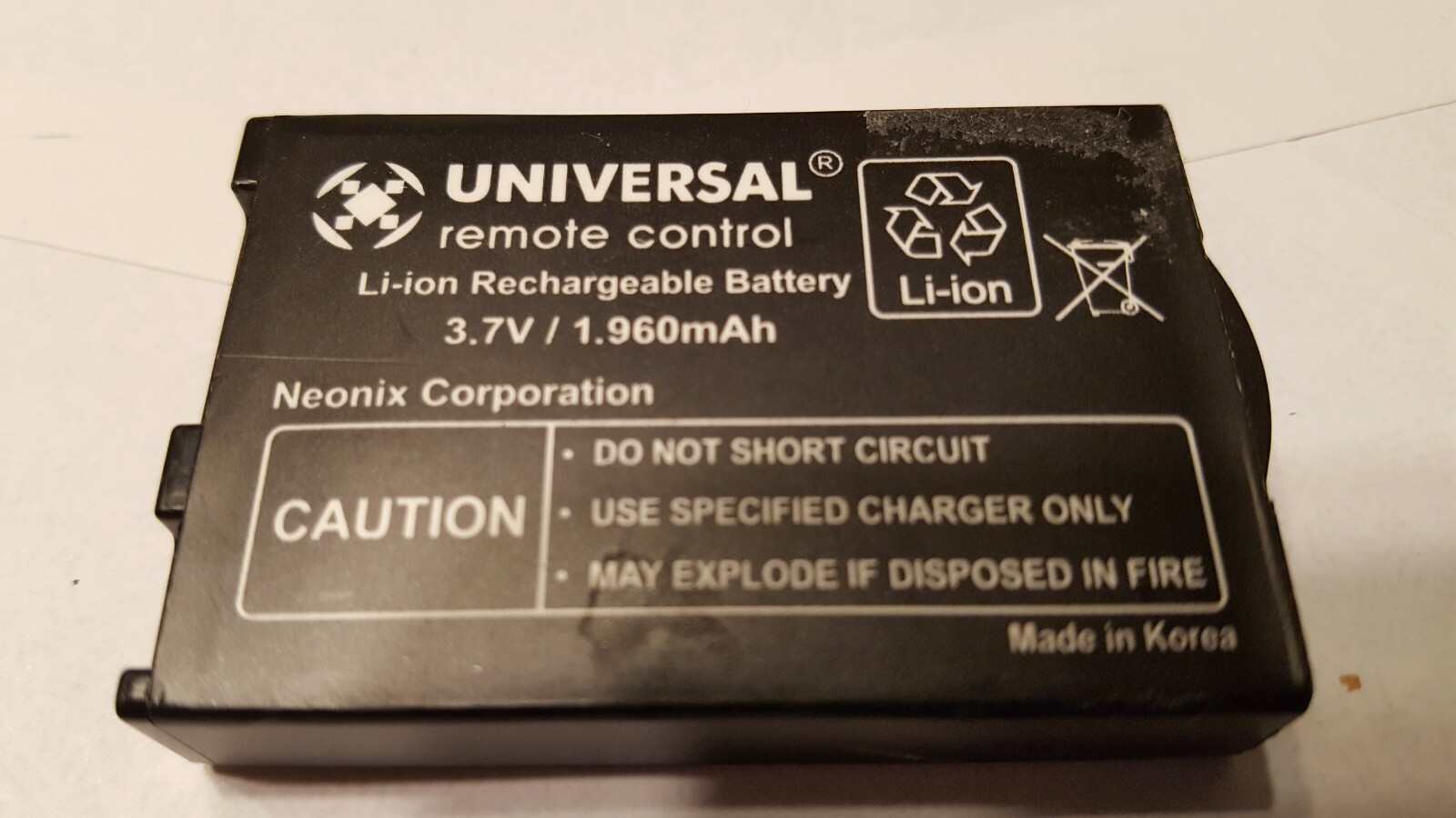 New Authentic URC 3.7V (1.960mAh) Battery for TRC-1080, in a factory ...