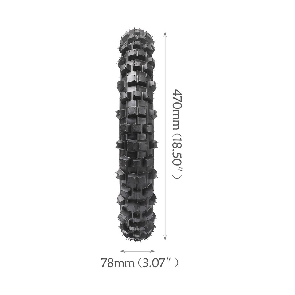 Rear 80/100-12 3.00-12 Front 60/100-14 2.50-14 Tire and Inner Tube for ...