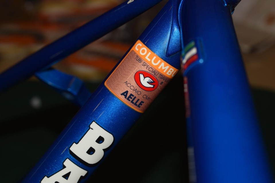 BATTAGLIN ARN Columbus Aelle road frame fork 55cm/54cm 8-10sp Chrome ...