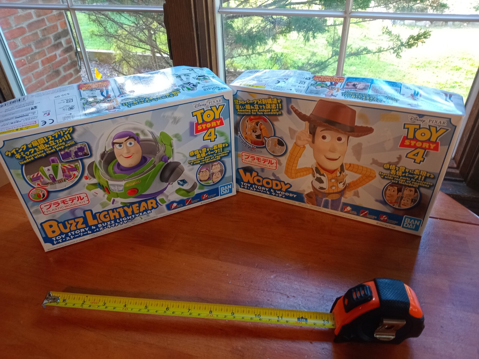 Lot of 2 BANDAI Disney PIXAR TOY STORY 4 Woody and Buzz Lightyear Model ...