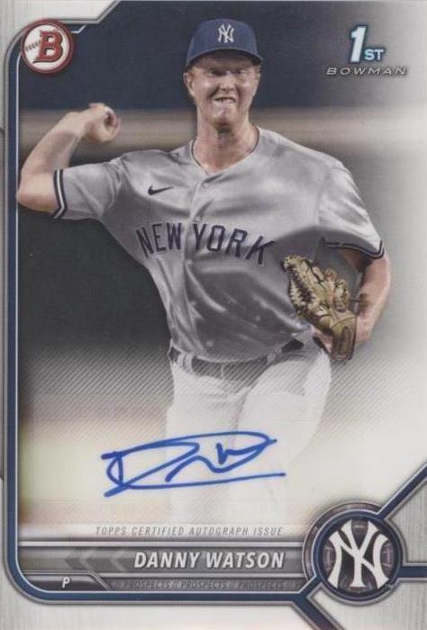 2022 Bowman - Paper Prospect Autographs Danny Watson #PPA-DW (AU, RC ...