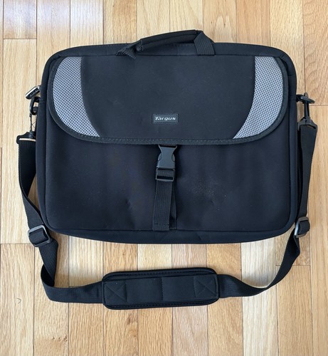 Targus CVR200 Laptop Case Black Slip Cover Shoulder Messenger Strap Bag ...