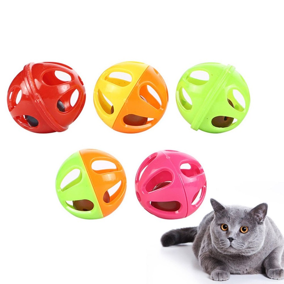 50Pcs Cat Ball Toys with Bell for Chasing Fun | eBay Australia
