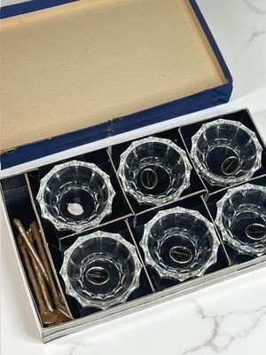 Vintage American Cut Glass Salt Cellars & Spoon Limited Edition ...