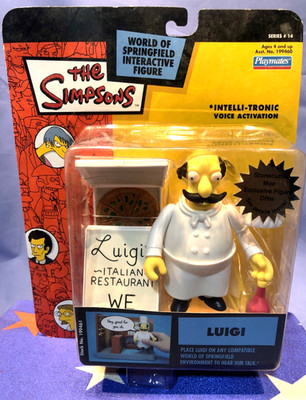 The Simpsons World of Springfield "LUIGI" Interactive Figure Series 14 ...