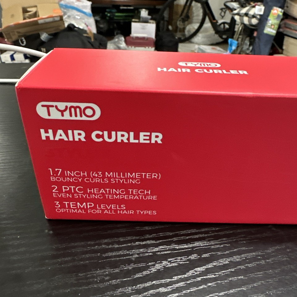 TYMO STYLUX Thermal Hair Brush/Curler 1.7" 3 Temps Fast Heat Up Auto Off HC305G | eBay