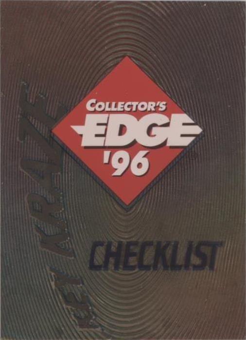 1996 Collector's Edge Rookie Rage - Key Kraze Checklist #CK Gold for ...