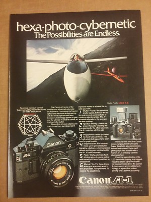 1981 Canon A1 Hexa Photo Cybernetic Camera Ad | eBay