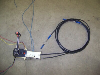 OMC REMOTE SHIFTER WITH 12' & 14' CABLES, WITH TRIM CONTROL | eBay