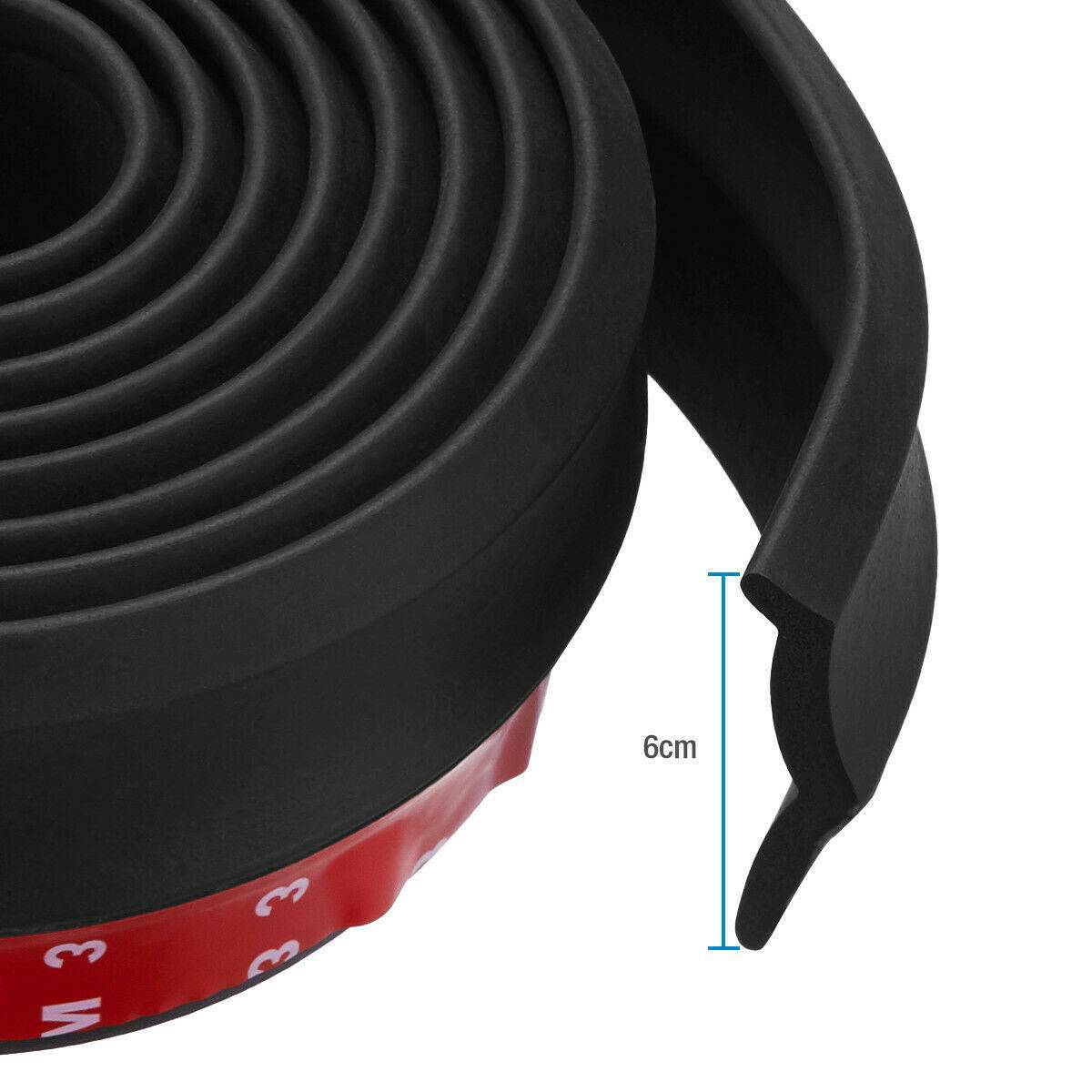 Universal Car Lip Skirt Protector Rubber Splitter Front Bumper Spoiler ...