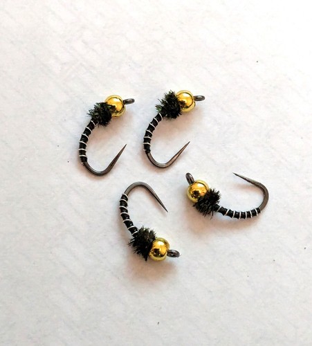 4 x Zebra Midge Trout Fly Flies Buzzers Size 12 | eBay
