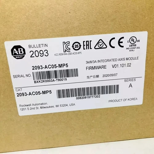 Allen Bradley 2093-AC05-MP5 /A Kinetix 2000 3kW/3A Integrated Axis ...
