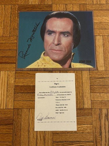 Ricardo Montalban Star Trek The Wrath of Khan Autographed 8 x 10 Photo ...