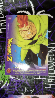 Carte Dragon Ball Z Fighting Cards n° 69 Dbz Panini Android c 16 cyborg ...