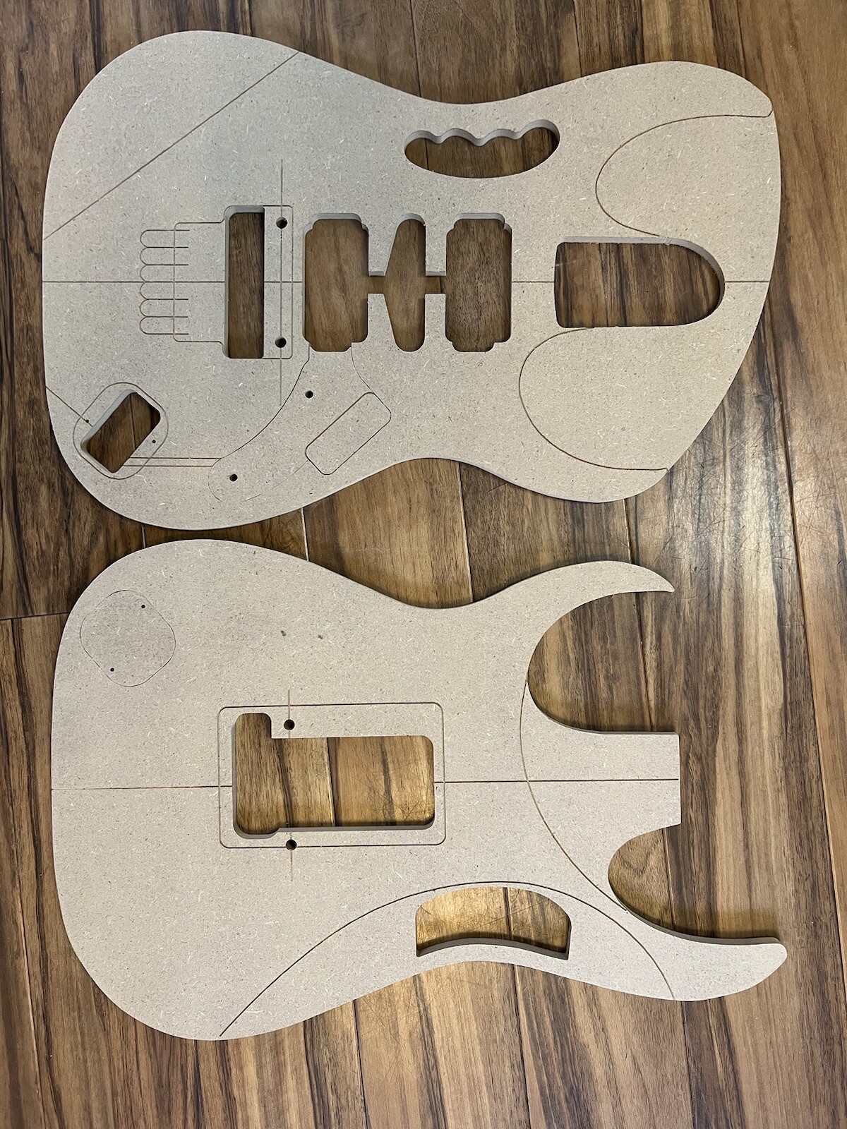 1987 Ibanez JEM777 Guitar Routing Template Full Set 9mm MDF Right or ...