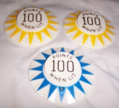 Bally 4 Queens Fireball (1972) Pinball Machine Pop Jet Bumper Cap Set ...