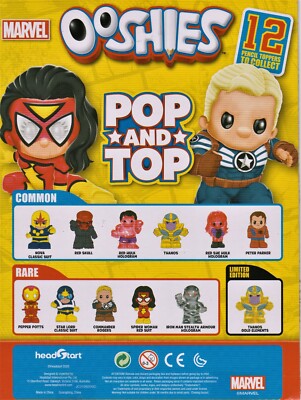 OOSHIES XL Common , Rare & Limited Edition Marvel Series Pop and Top ...