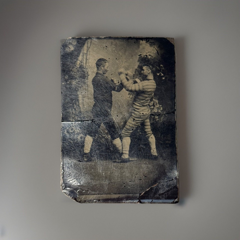 1800’s Antique tintype photo boxers / vtg boxing | eBay