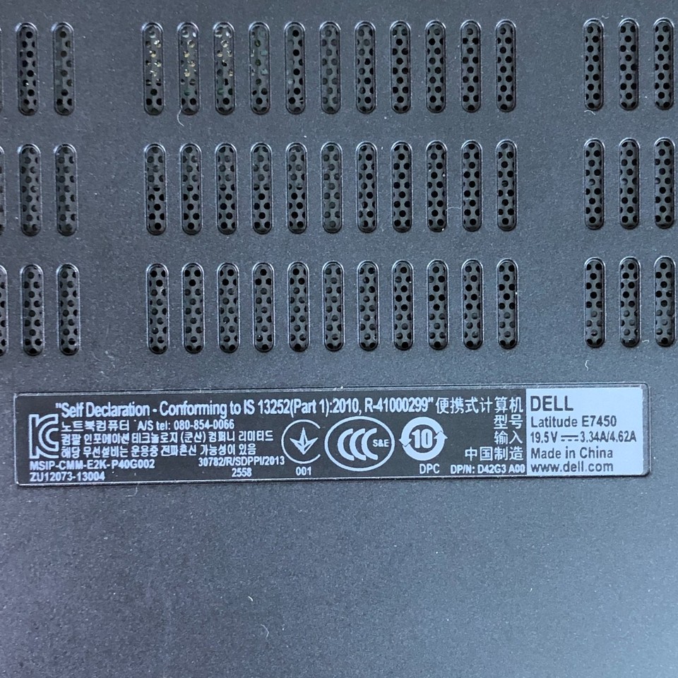 Dell Latitude E7450 14" Laptop Intel Core i5 CPU No RAM/SSD - For ...