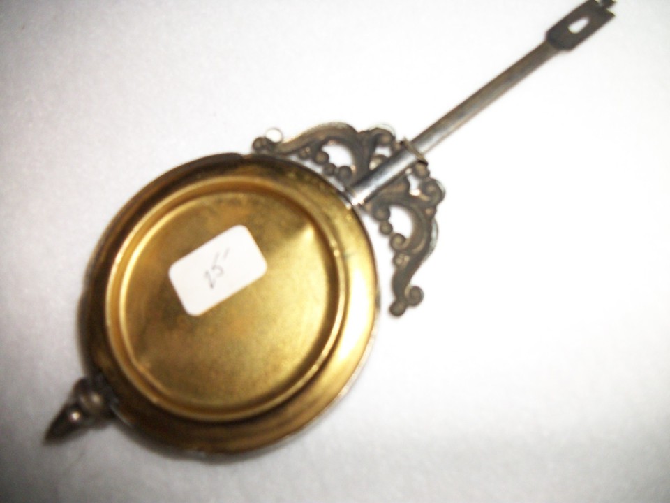Waterbury Antique Clock Pendulum Bob Dial fast or slow Adjuster 1888 ...