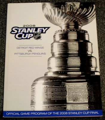 MAY 26 2008 STANLEY CUP FINAL DETROIT VS PITTSBURGH OFFICIAL GAME ...