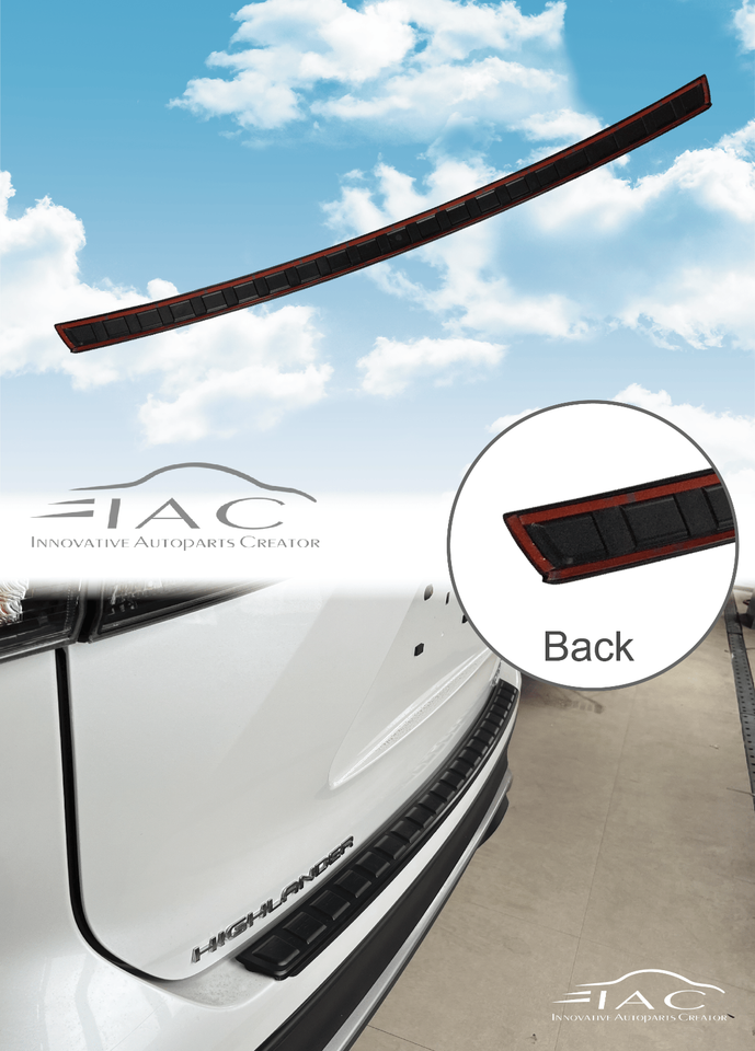 For Toyota Highlander 2020-ON Rear Bumper Trunk Tail Lip Protector ...
