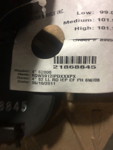 Elster 4” S2000 Meter Direct Reading Cubic Feet | eBay