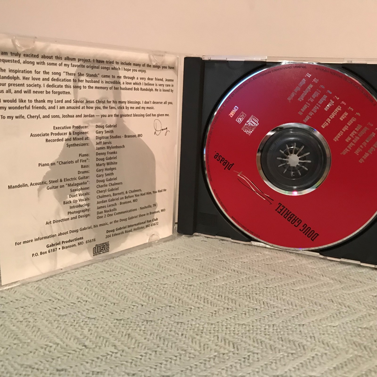 Autographed ! Doug Gabriel Cd Please , CD 9602 , 1996 | eBay