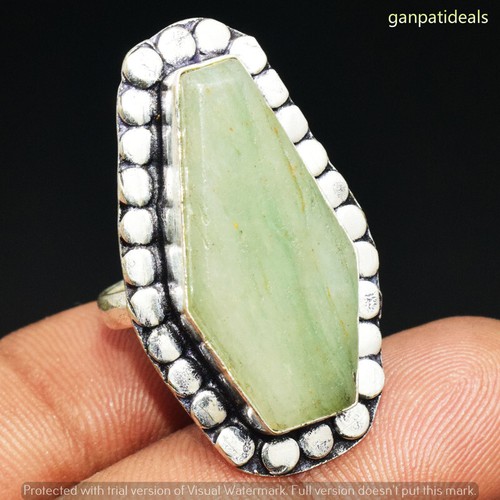 Amazonite Gemstone Handmade Ring Jewelry US Size- 5.25 GR-20343 | eBay