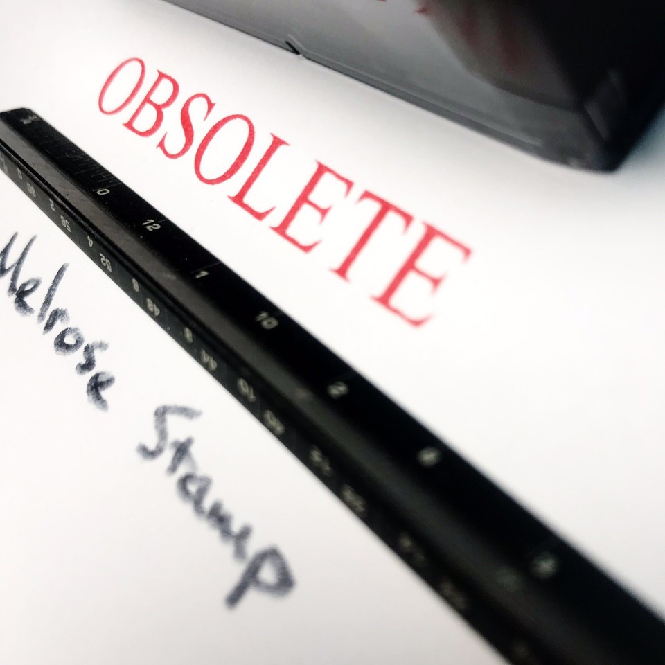 Obsolete Rubber Stamp Red Ink Self Inking Ideal 4913 | eBay