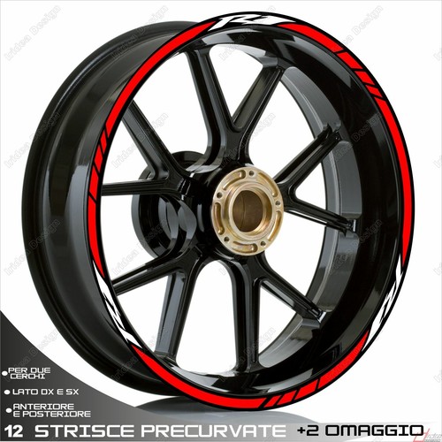 Trims Stickers Sport Wheel Graphic for Yamaha YZF R1 1000 Red White ...