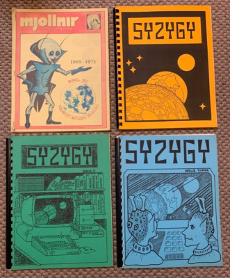 Vintage Lot Science Fiction Fan Zines SYZYGY Issue 1 2 3 Mjollnir Star ...