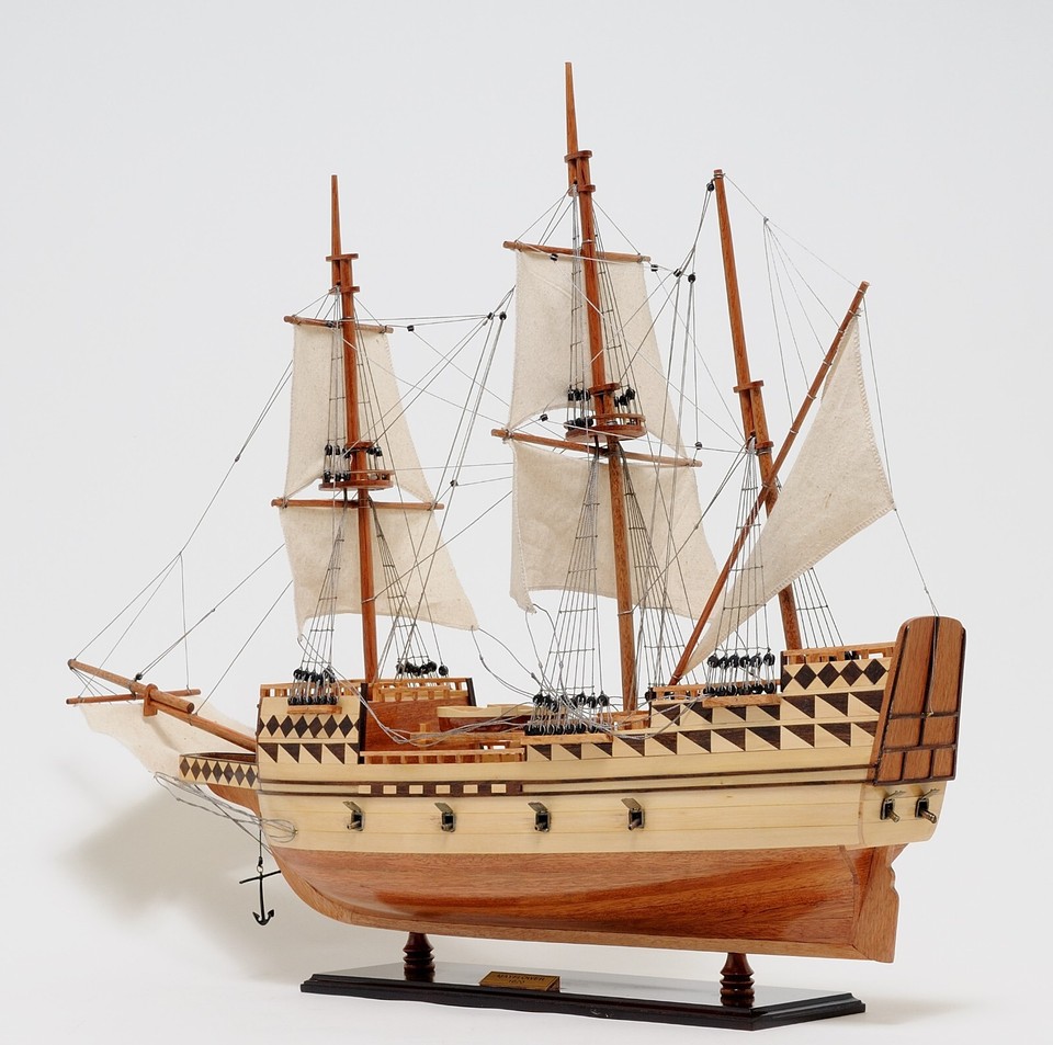 Mayflower Ship Model Handmade Wooden 31 Inches Ship Fully Assembled | eBay