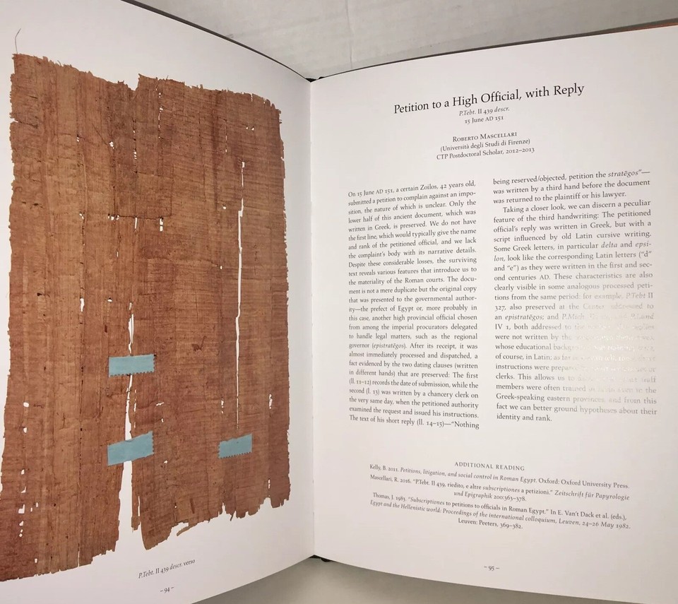 Exceptional Importance and Interest": Papyri Curated, Emily Cole (Ed ...
