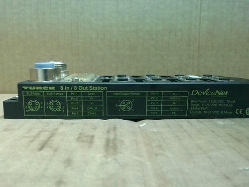 Turck FDNL-CSG88-T Bus Stop 8 Port I/O Module DeviceNet - Used | eBay