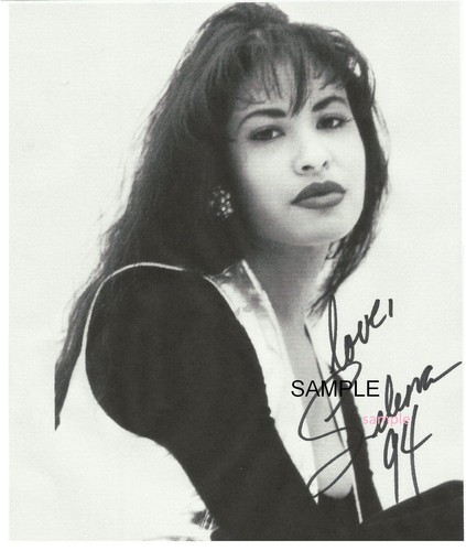 SELENA QUINTANILLA REPRINT 8X10 AUTOGRAPHED SIGNED PHOTO PICTURE MAN ...