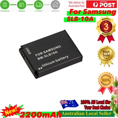 2200mAh SLB-10A Battery for Samsung EX2F HZ15W SL202 SL420 SL620 SL820 ...