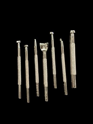 Tandy Craftool Leather Factory Stamps (7) Flower Pear Bevel | eBay