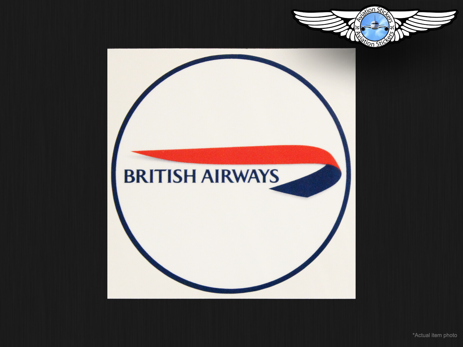 BRITISH AIRWAYS BA WHITE BACKGROUND LOGO DECAL / STICKER | eBay
